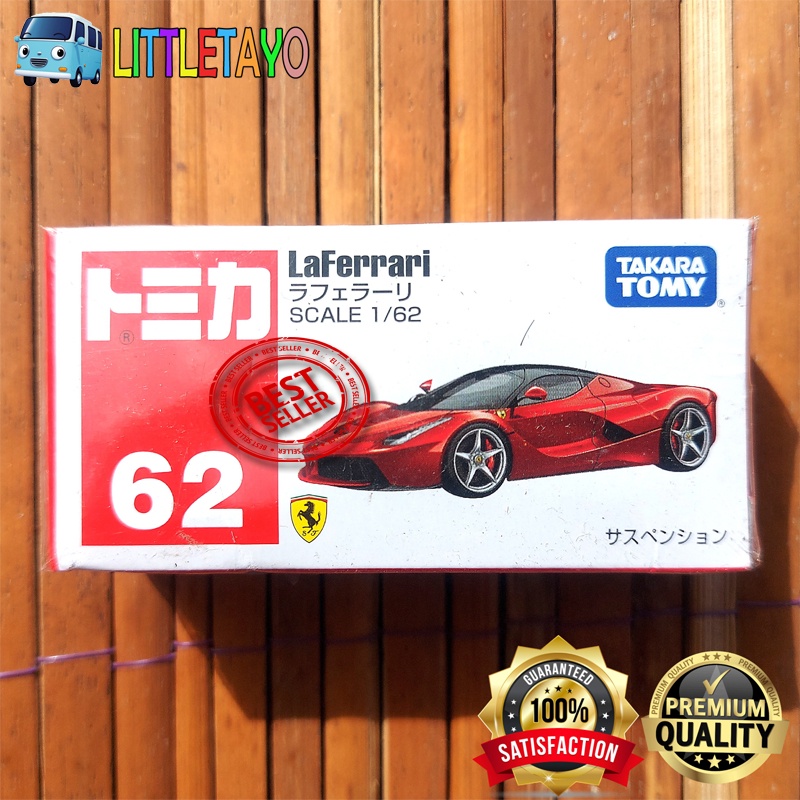 Jual TOMICA No 62 LAFERRARI LA FERRARI MERAH 599XX ENZO 488 GTB SPORT ...