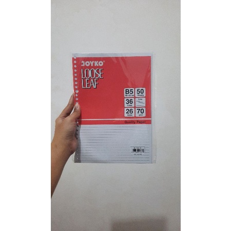 Jual B5 Loose Leaf Joyko Garis (50 Lembar 80gsm) | Shopee Indonesia