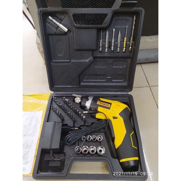 Jual KRISBOW BOR Tanpa Kabel/ CORDLESS SCREWDRIVER 3.6V BMC IRCS362 ...