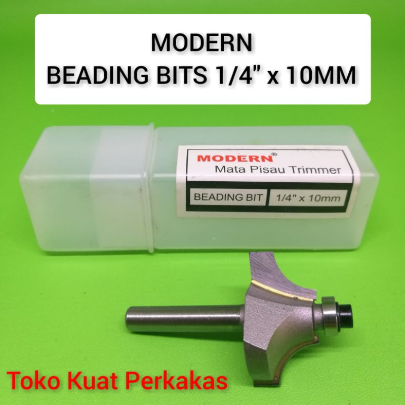 Jual Mata profil beading bit 10mm MODERN mata pisau trimmer 1/4" x 3/8 ...