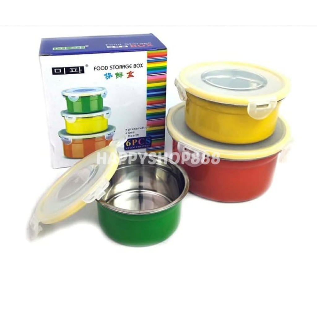 Jual FOOD STORAGE BOX KOREA TEMPAT PENYIMPANAN MAKANAN STAINLESS STEEL ...
