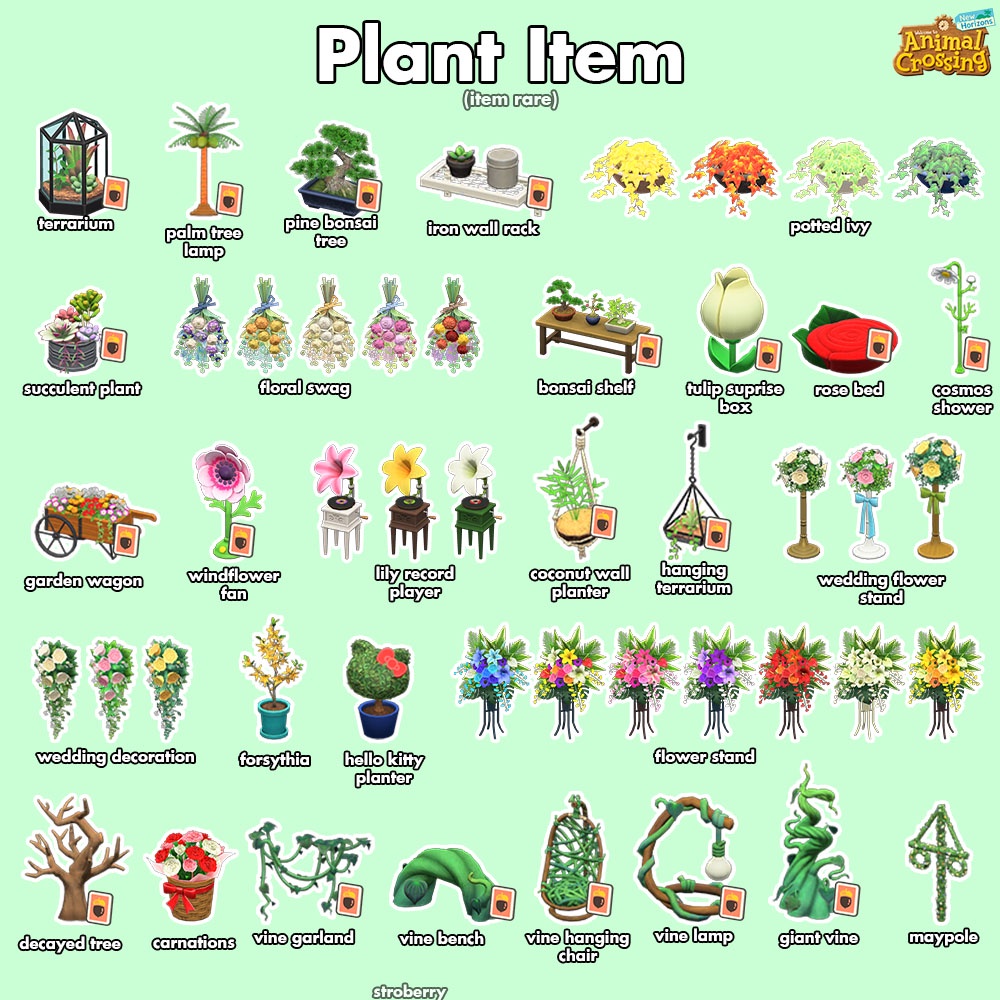 Jual ALL NEW PLANT ITEM ACNH Bells Animal Crossing | Shopee Indonesia