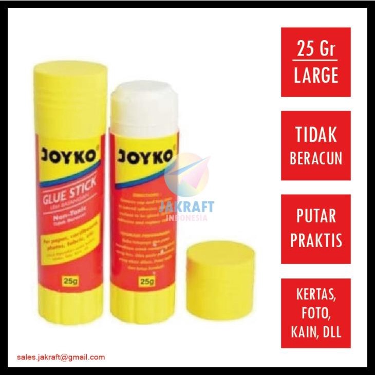Jual Glue Stick Lem Kertas Putar Kenko Gs03 25 Gram Joyko Isi 12 Besar ...