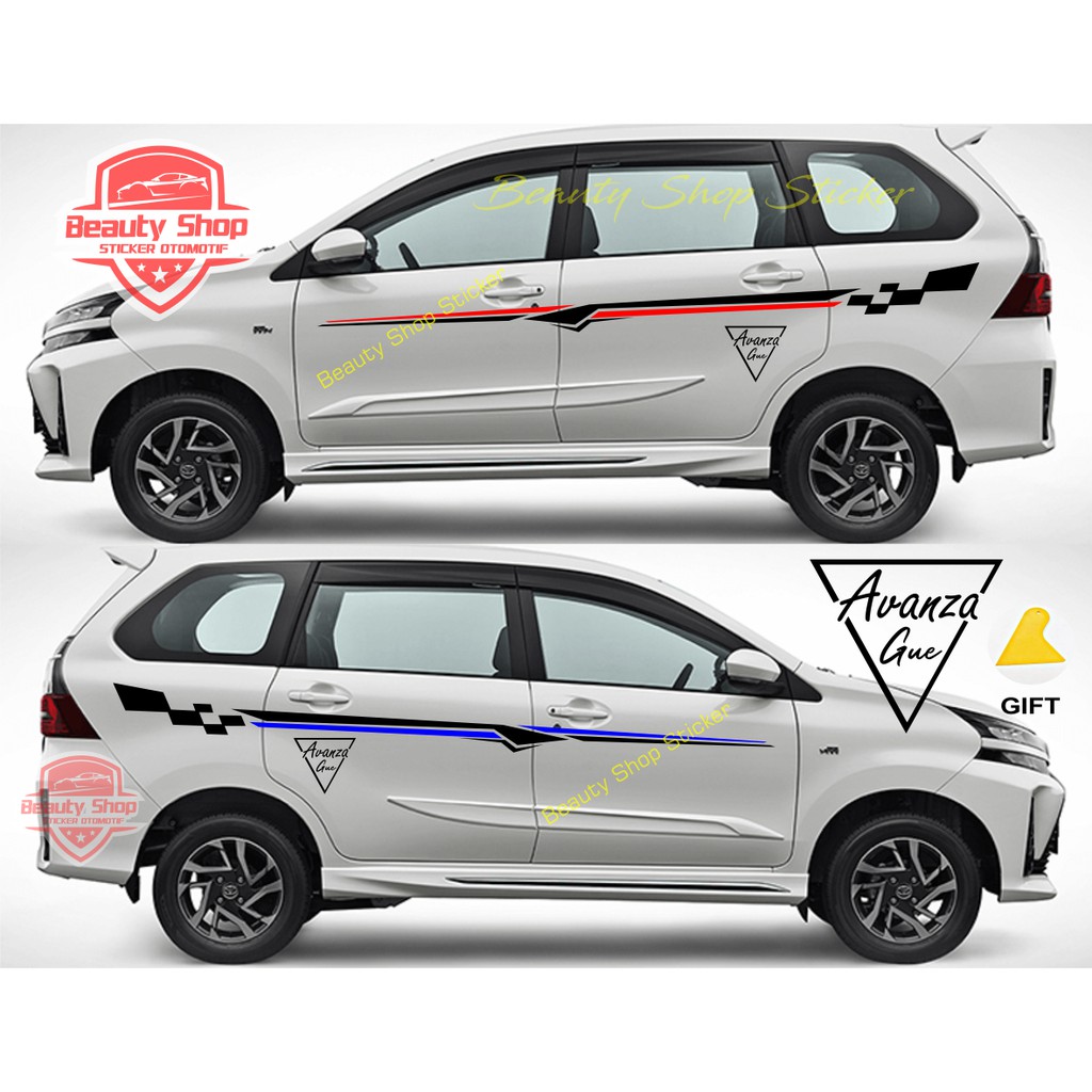 Jual stiker avanza veloz sticker mobil toyota avanza gue cutting side ...