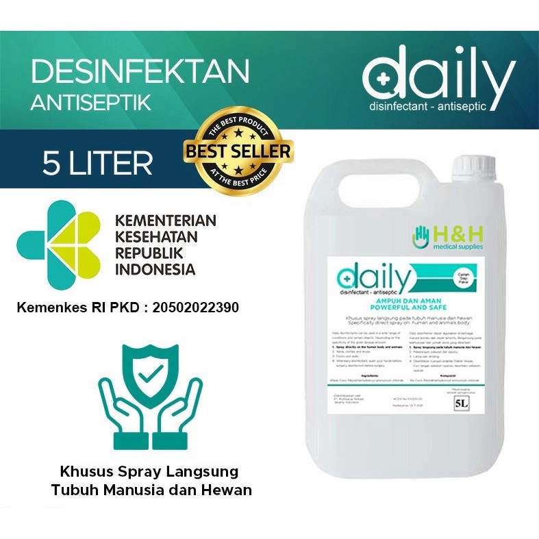 Jual Daily Desinfektan Regular / Daily Disinfectant dan Antiseptic ...