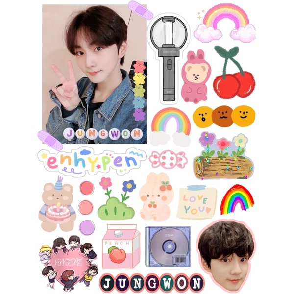 Jual Stiker ENHYPEN Cute Aesthetic ( Sudah Cutting ) Jay Sunghoon Heeseung Sunoo Jake Jungwon ...