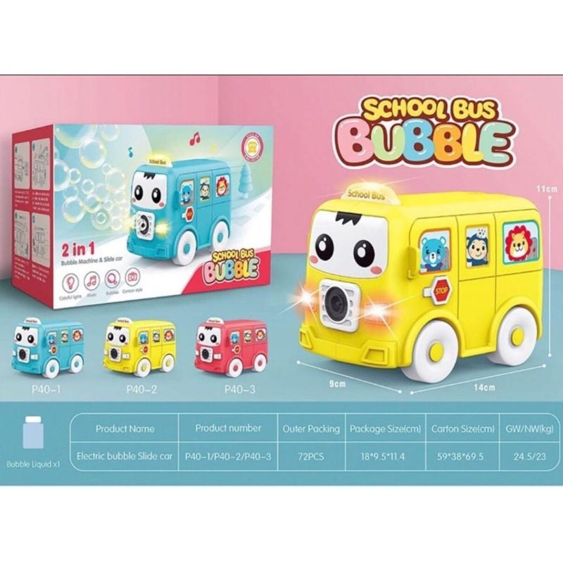 Jual School Bus Bubble Camera / Bubble Gun Elektrik / Kamera Bubble ...