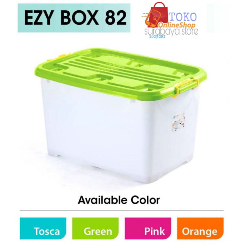 Jual EZ box container plastik 82 liter storage box serbaguna ...