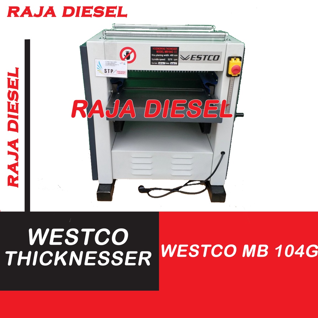 Jual WESTCO THICKNESSER / MESIN PLANNER MESIN SERUT KAYU MB 104G ...