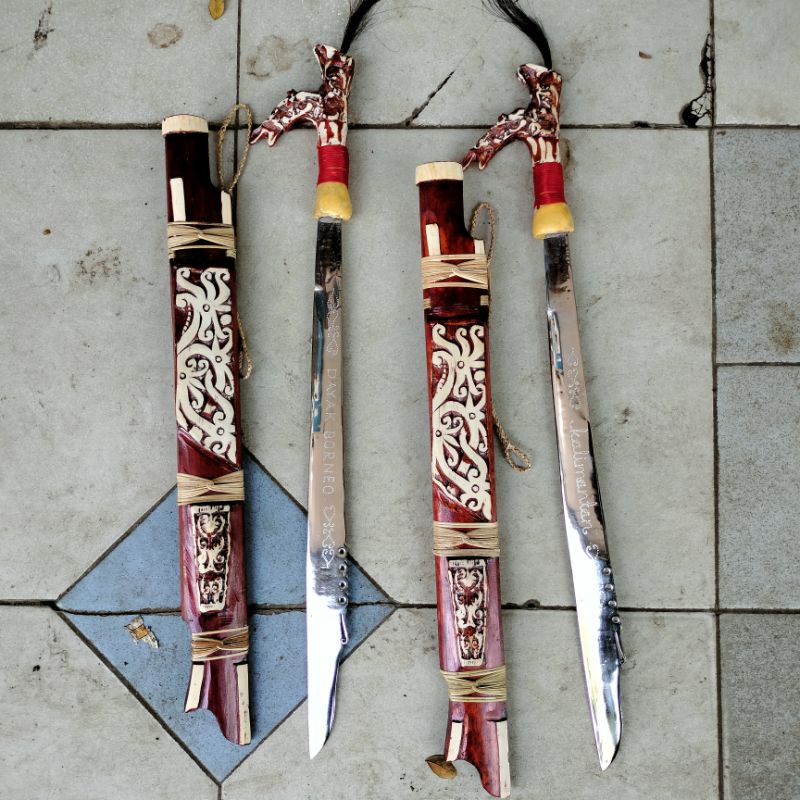 Jual MANDAU KHAS DAYAK. mandau dayak. mandau kalimantan.mandau souvenir ...