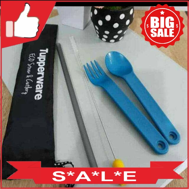 Jual Tupperware Eco Straw dan Cuttlery Oktober Tupperware Original ...