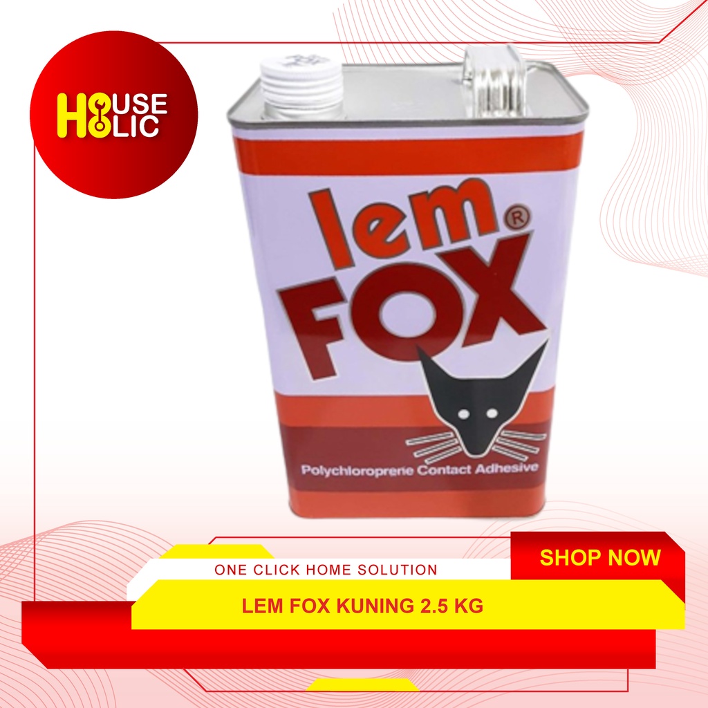 Jual Lem Fox 2.5 Kg / Lem Fox Kuning Lem Kayu Lem Kulit Lem Karet ...
