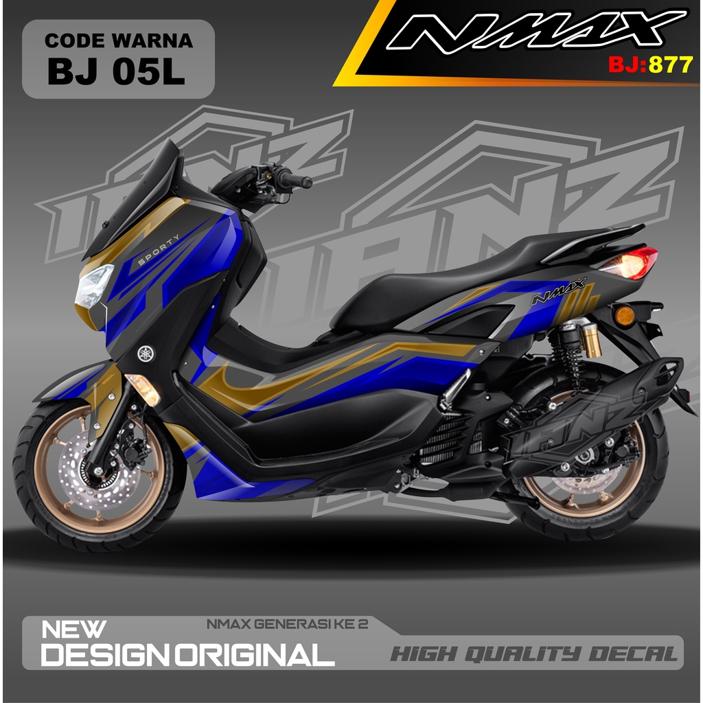 Jual STIKER DECAL NEW NMAX FULL BODY BLOK KESELUAN MOTOR / DECAL FULL ...