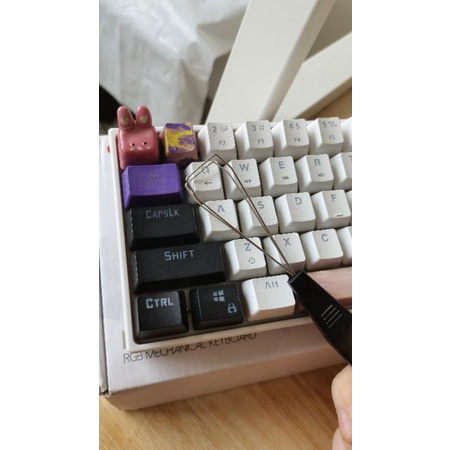 Jual fantech maxfit61 white 60% keyboard (lubed) outemu red switch ...