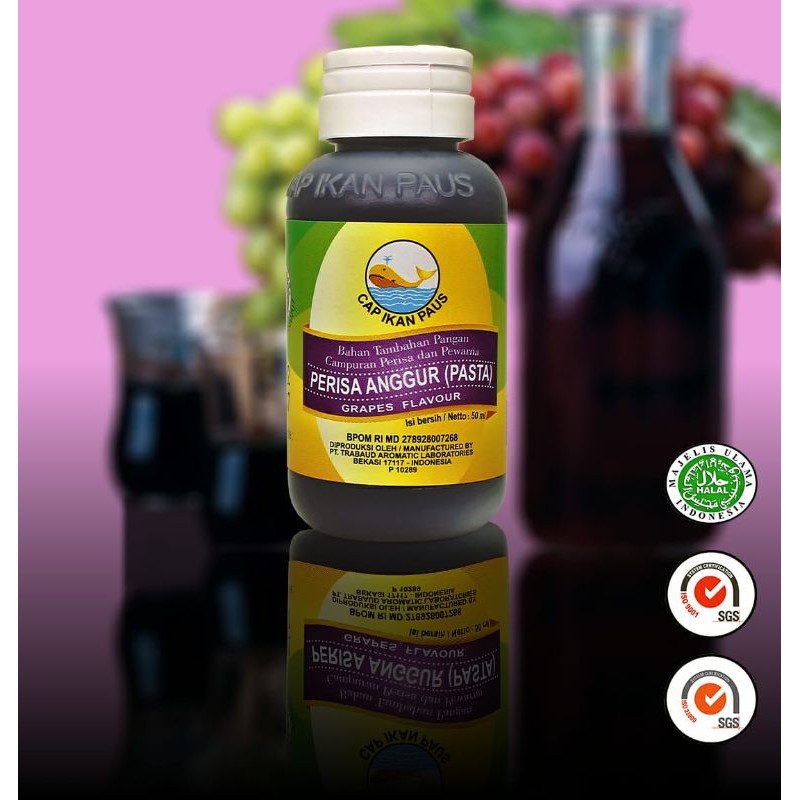 Jual Perisa Anggur Pasta Grape Flavor Cap Ikan Paus 50 ml (6 pcs ...