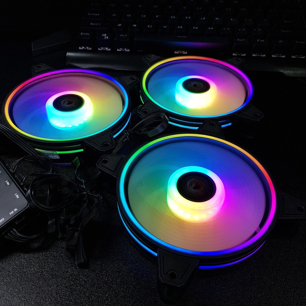 Jual Fan case gaming Xigmatek led 3pcs 120mm a-rgb Controller kit ...