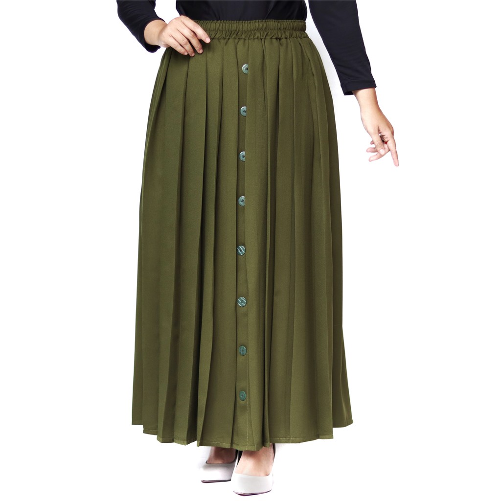 Jual rok rempel kancing | Rok payung rempel full depan belakang | rok ...