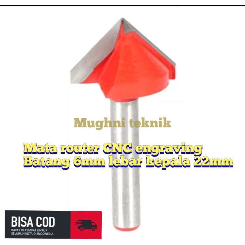 Jual Mata router CNC engraving mata profil mata ukir model V ...