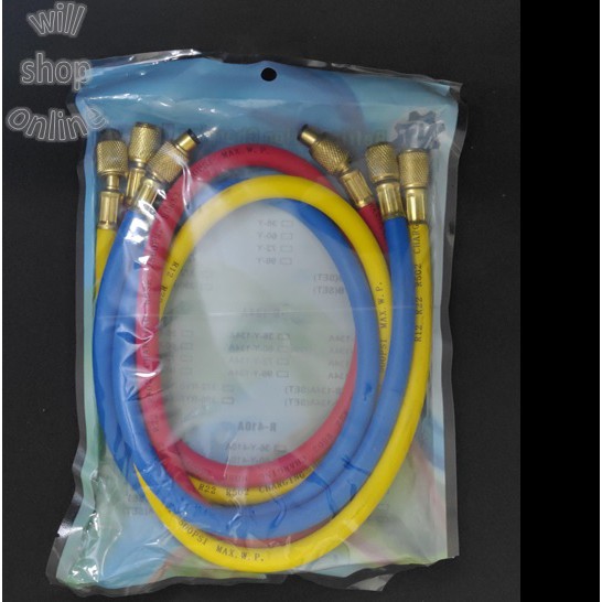 Jual SELANG MANIFOLD GAS PENDINGIN ISI AC PREON R22 1 SET 3 PCS 90CM | Shopee Indonesia
