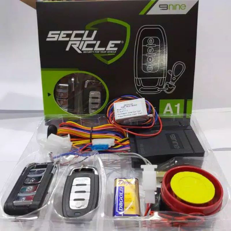 Jual alarm motor universal luminos 9 nine a1 asli secu ricle jeda injeksi | Shopee Indonesia