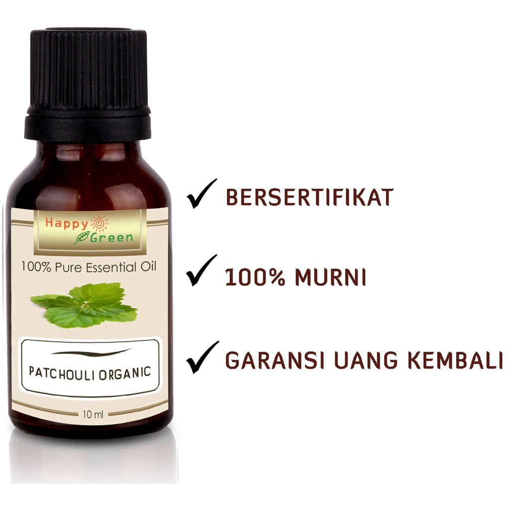 Jual Happy Green ORGANIC Patchouli Essential Oil - Minyak Nilam Organic ...