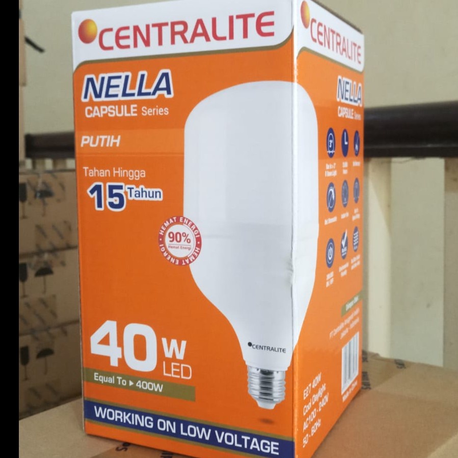 Jual CENTRALITE LED T-Bulb CAPSULE Nella 40W - Cahaya putih (grosir ...