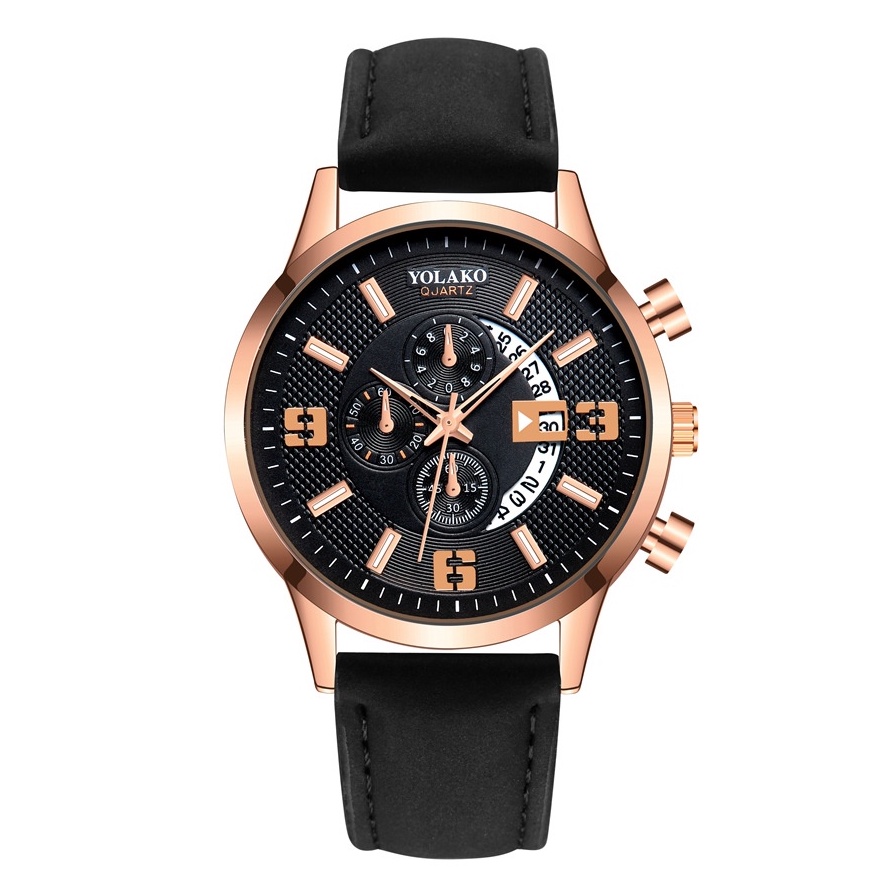 Jual JAM TANGAN PRIA KULIT ORIGINAL HITAM NAKAJIMA JAM096B5 PREMIUM ...