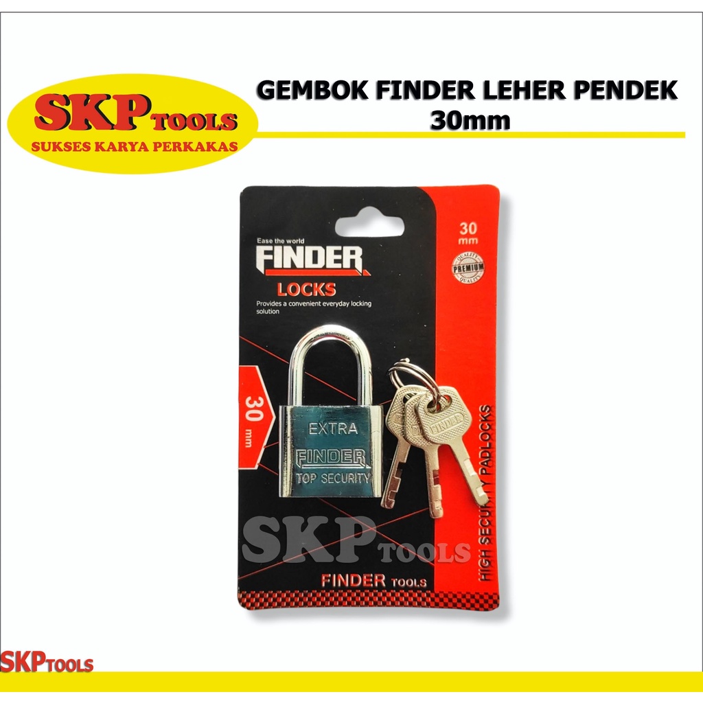 Jual GEMBOK FINDER LEHER PENDEK 30mm | Shopee Indonesia