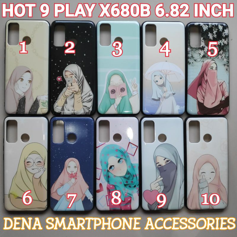 Jual Soft Case Infinix Hot 9 play X680B berGambar Motif Gambar Hijab ...
