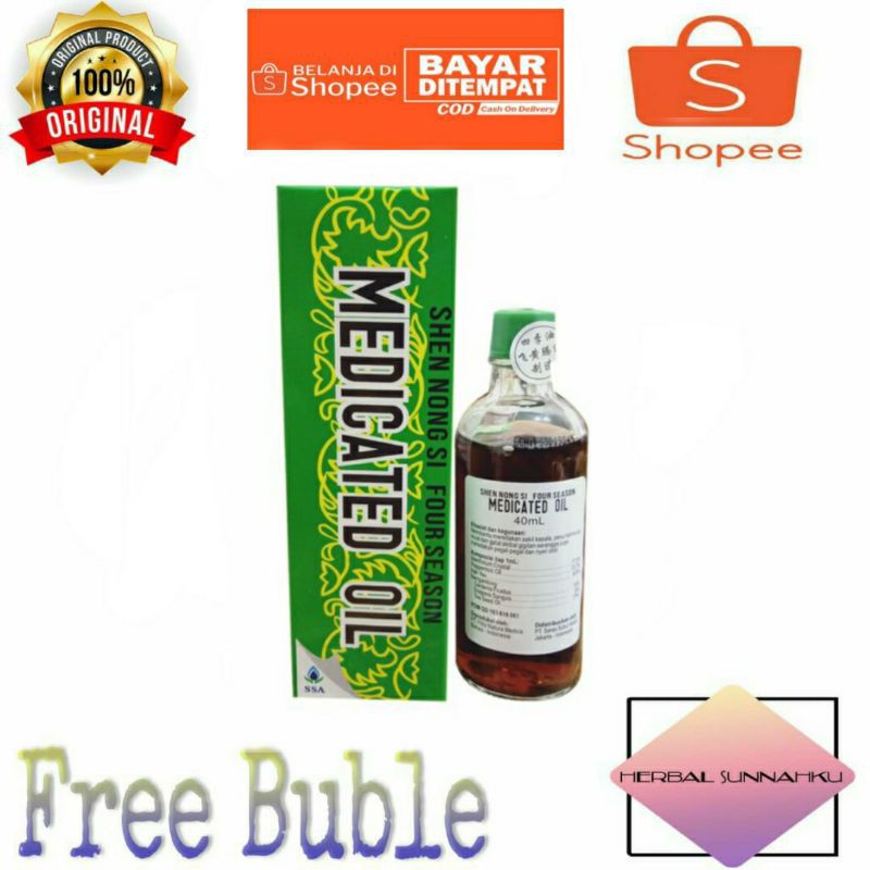 Jual Medicated Oil / Minyak Gosok / Minyak Balur Isi 12 Ml / 40 Ml ...