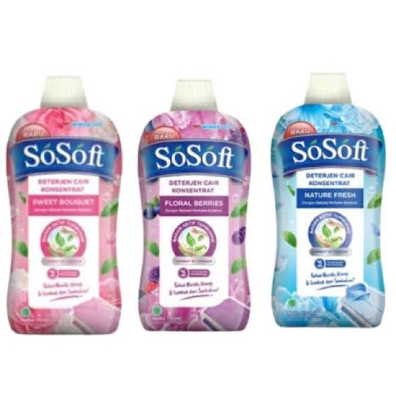 Jual Sosoft Detergent Cair 750ml | Shopee Indonesia