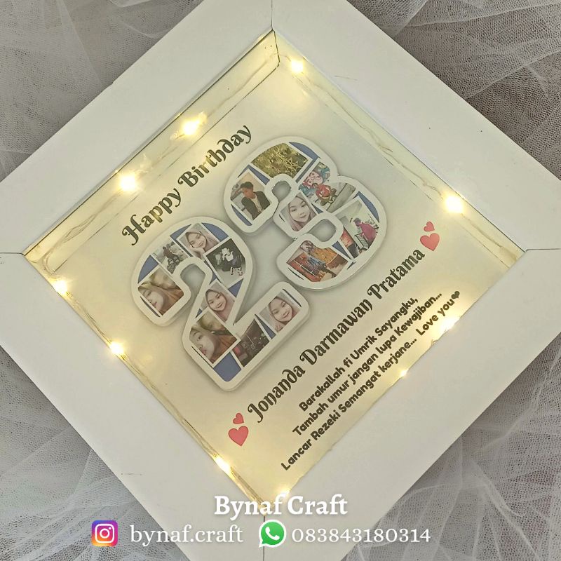 Jual gift frame box hadiah ulang tahun, wisuda, figura, gift box ...