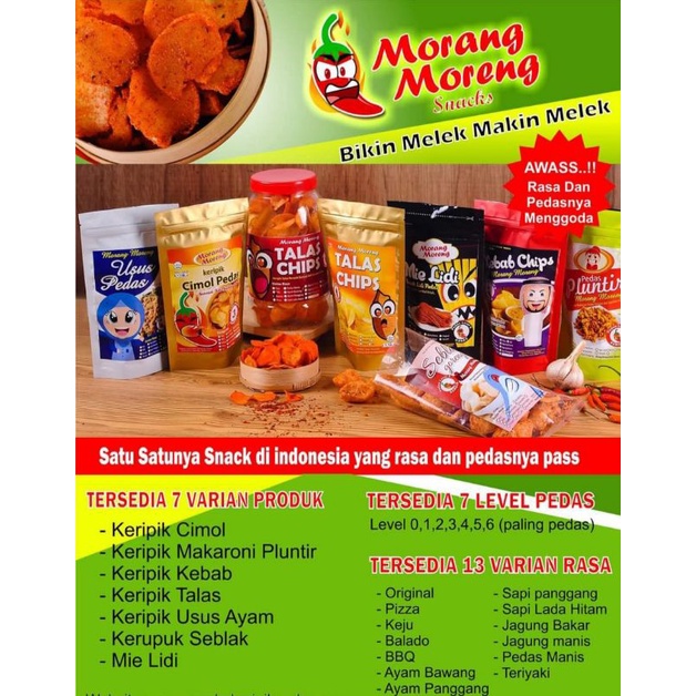 Jual snack morang moreng bervarian rasa | Shopee Indonesia