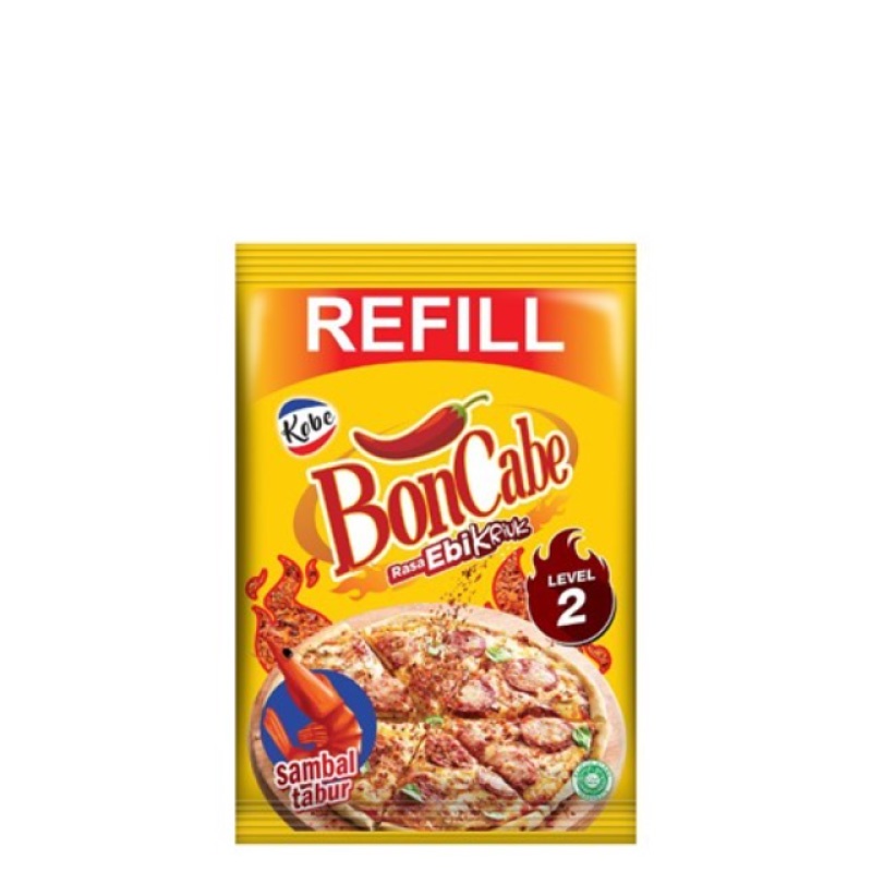 Jual Boncabe Sambal Tabur Level 2 Rasa Ebi Refill 35 gr | Shopee Indonesia