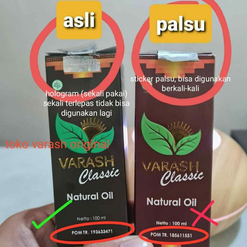 Jual VARASH CLASSIC NATURAL OIL 100ML ORIGINAL 100% - FREE FLIPTOP | Shopee Indonesia