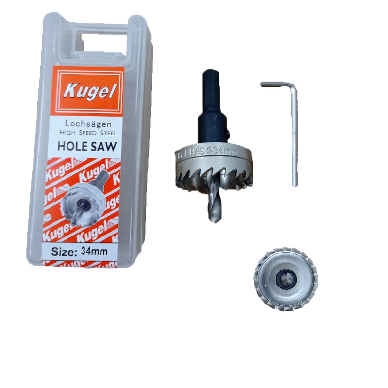 Jual Hole Saw Besi 34mm / HoleSaw Besi 34mm / Mata Bor Besi 34mm KUGEL ...