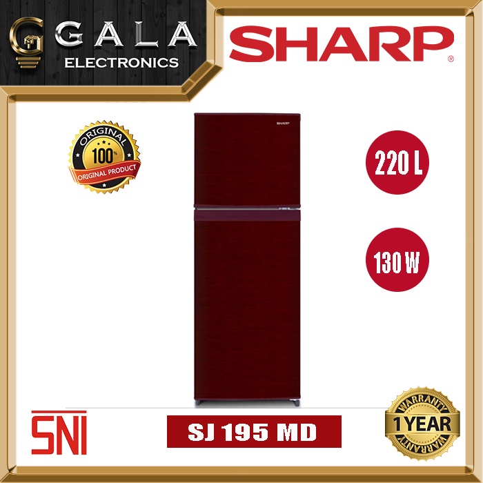 Jual Kulkas / Lemari Es Sharp SJ 195 MD (2 Pintu) | Shopee Indonesia