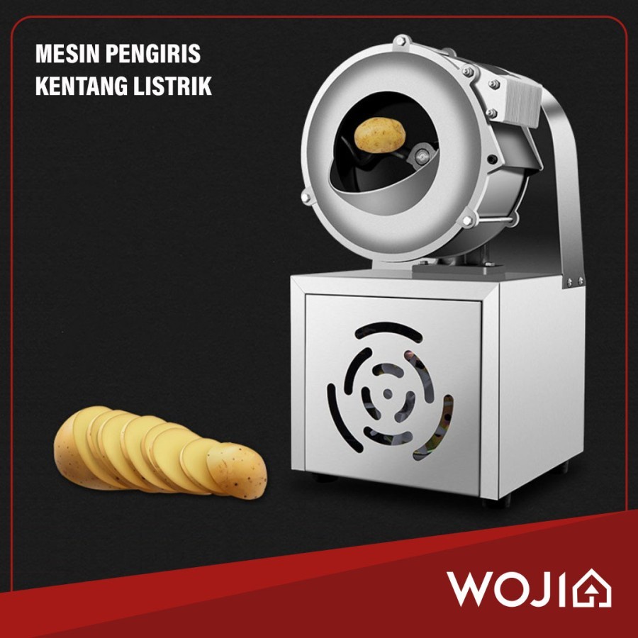 Jual Mesin Pengiris Kentang Listrik Sayuran Ubi Jahe Timun Potato ...