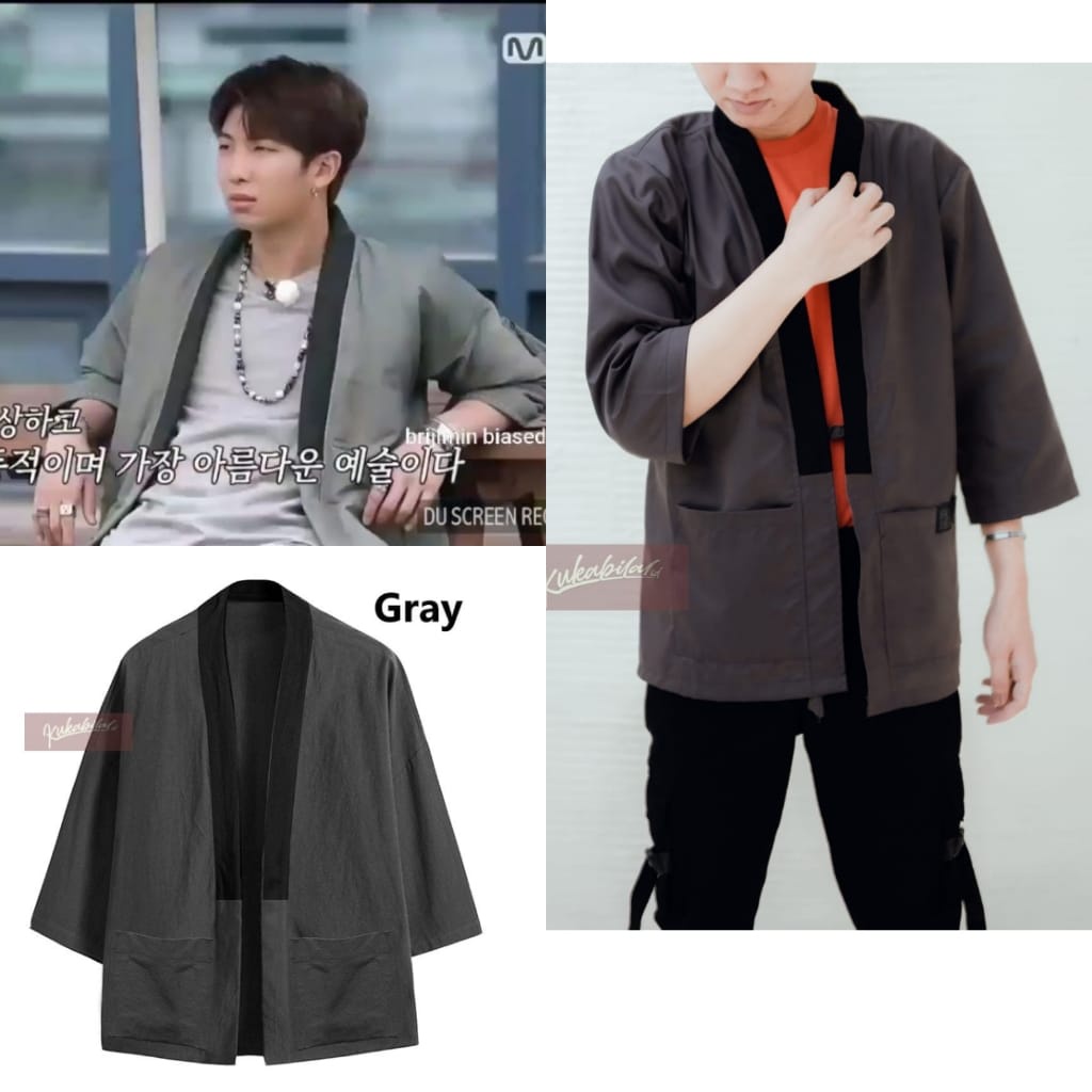Jual KUKABILAL OUTER KIMONO CARDIGAN BLAZER JAS HAORI JEPANG KOREA COWO ...