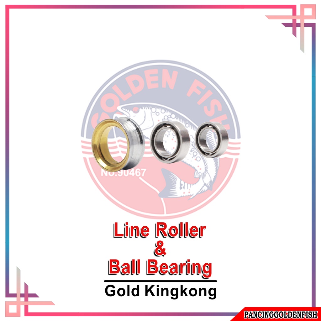 Jual LINE ROLLER,BALL BEARING REEL GOLDENFISH GOLD KINGKONG | Shopee ...