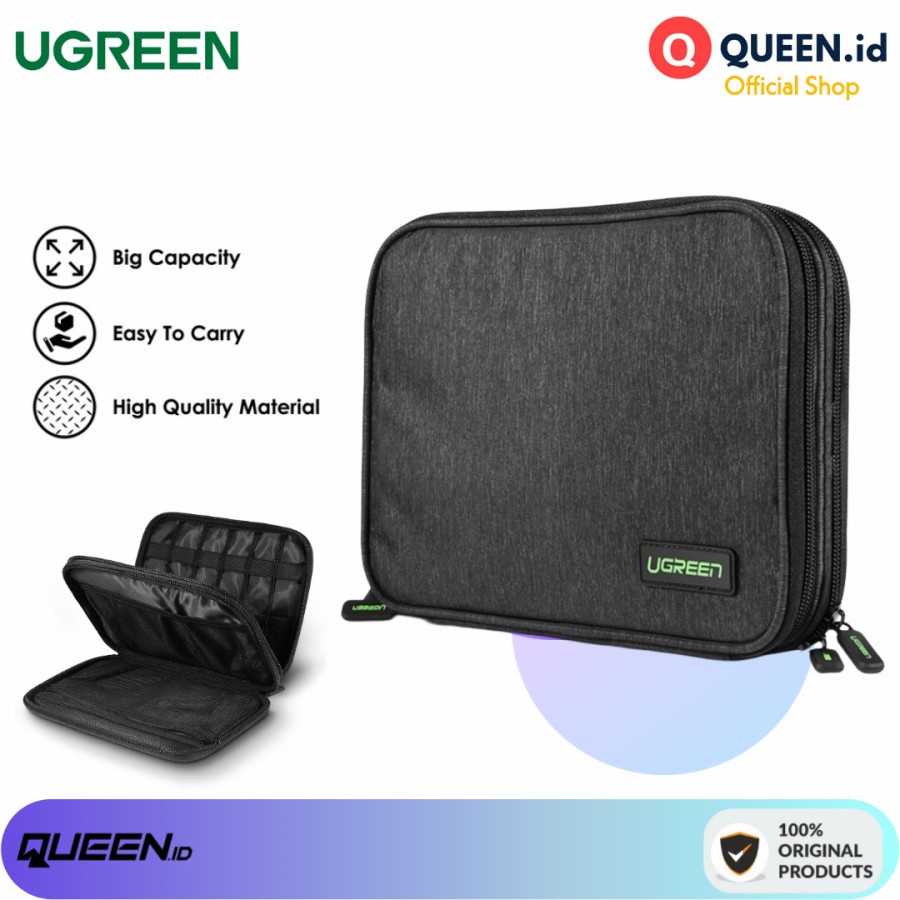 Jual UGREEN Travel Storage Bag Pouch Tas Organizer Kabel PB Zipper ...