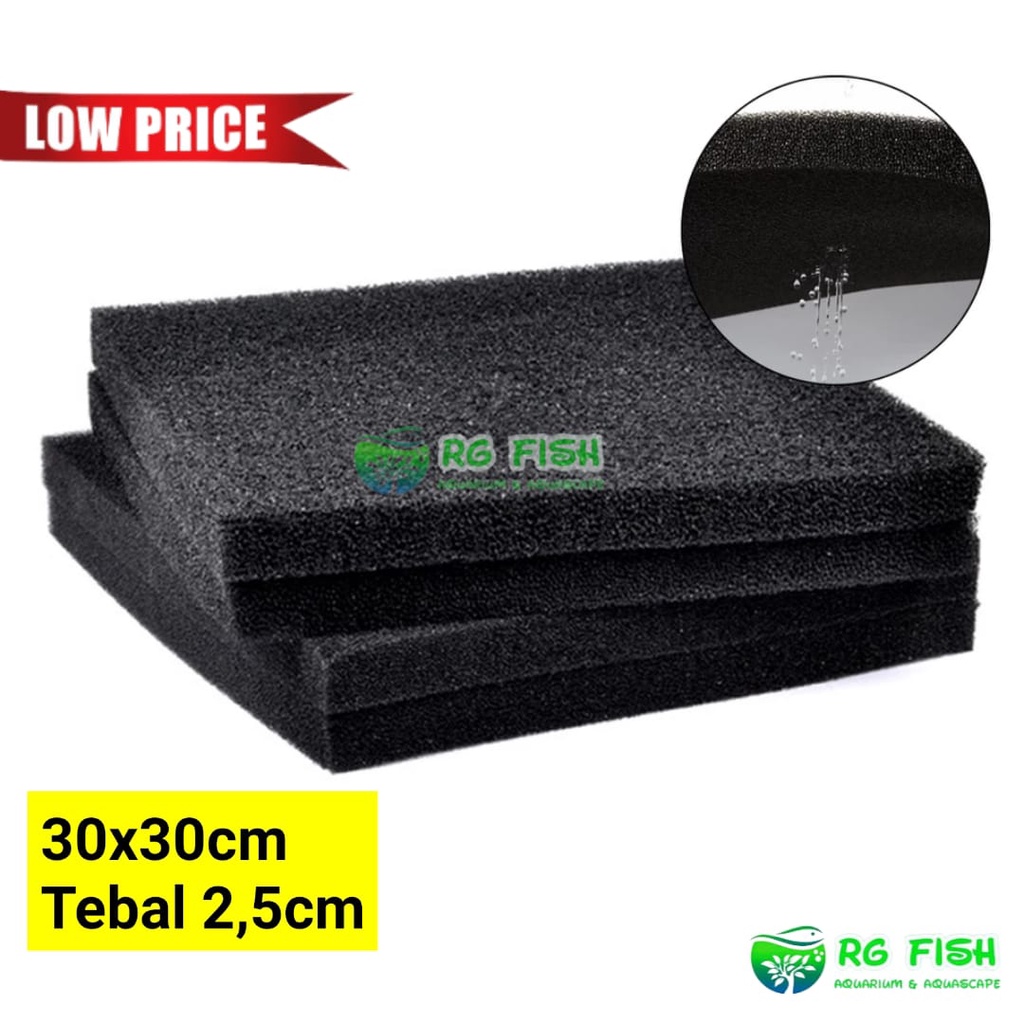 Jual Media Filter Bio Foam 30x30cm tebal 2,5cm | Shopee Indonesia