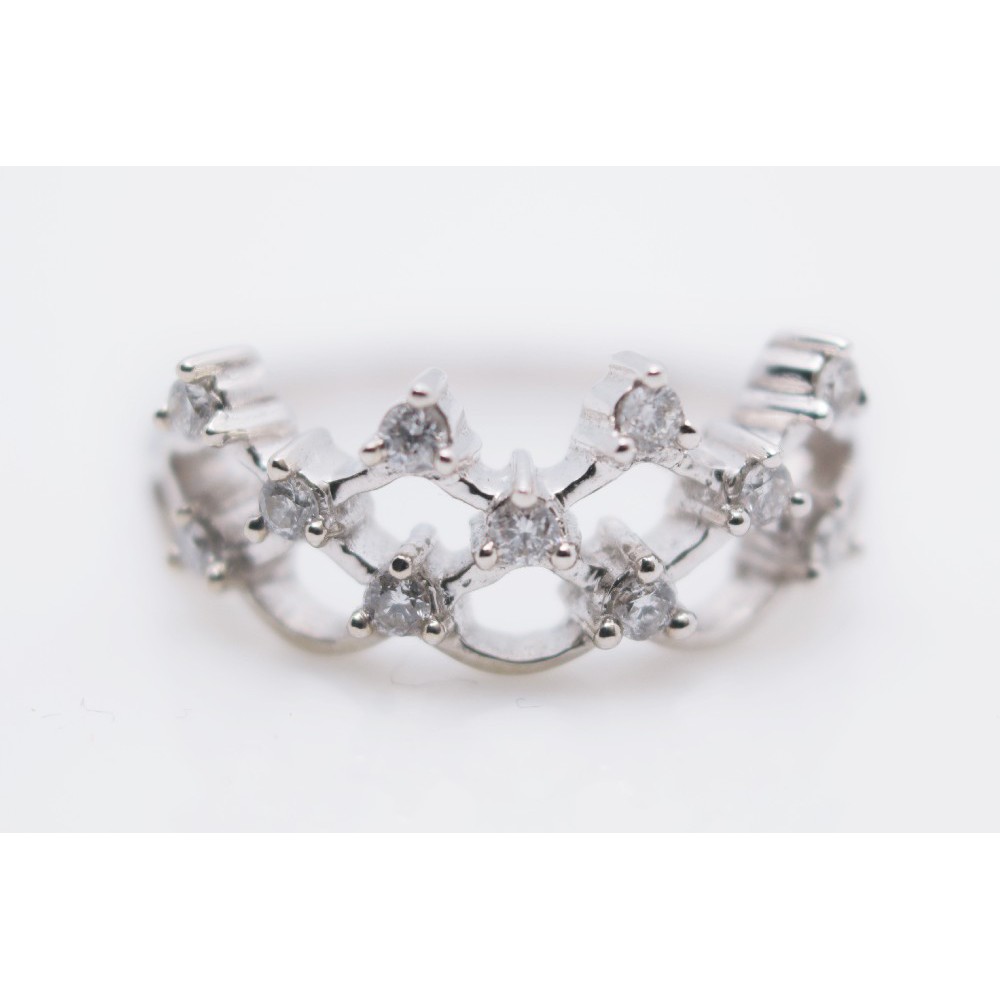 Jual Minis Diamond ring/crown ring/cincin mahkota emas | Shopee Indonesia