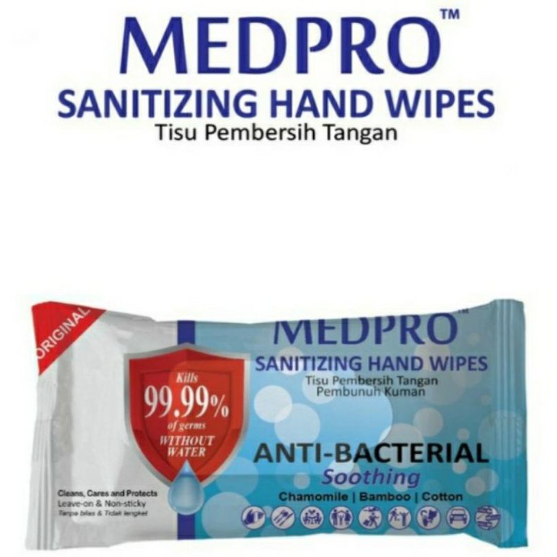 Jual Medpro Anti Bacterial Wipes 10 sheets | Shopee Indonesia