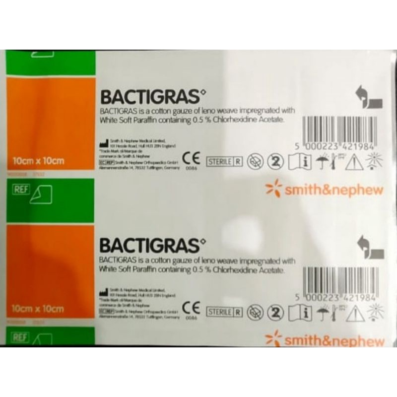 Jual BACTIGRAS 10cm x 10cm - Kassa Antibiotik untuk Luka | Shopee Indonesia