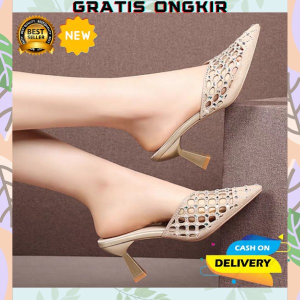 Jual Sendal Kondangan Cewek Kekinian Murah High Heels Pesta Import ...