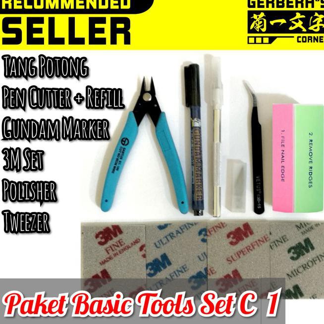 Jual Paket Basic Tools Set C1 - Alat Rakit Model Kit Gundam - Isi Paket | Shopee Indonesia