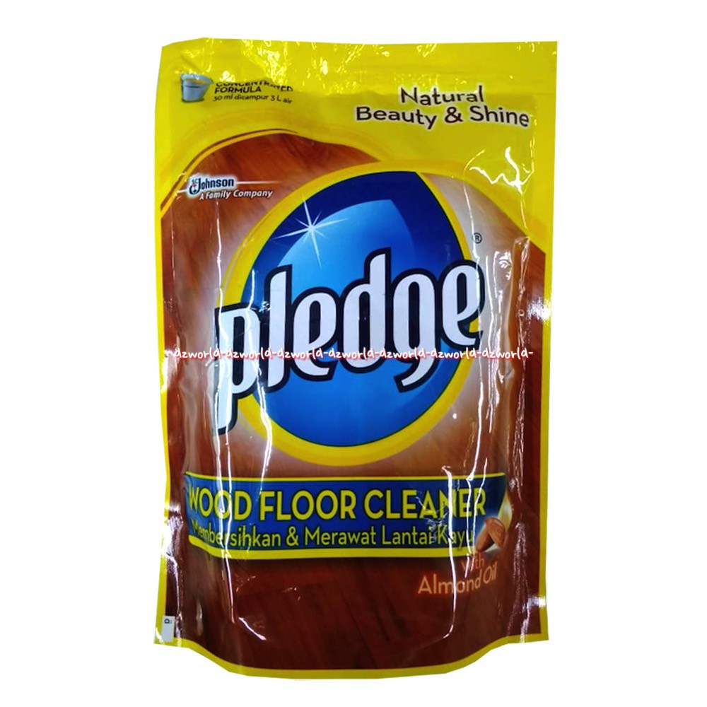Jual Pledge wood floor cleaner almond oil Pledge Refill Coklat 400ml ...