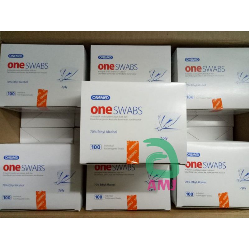 Jual Alkohol swab onemed/ alcohol swabs onemed/ tissue alcohol | Shopee ...
