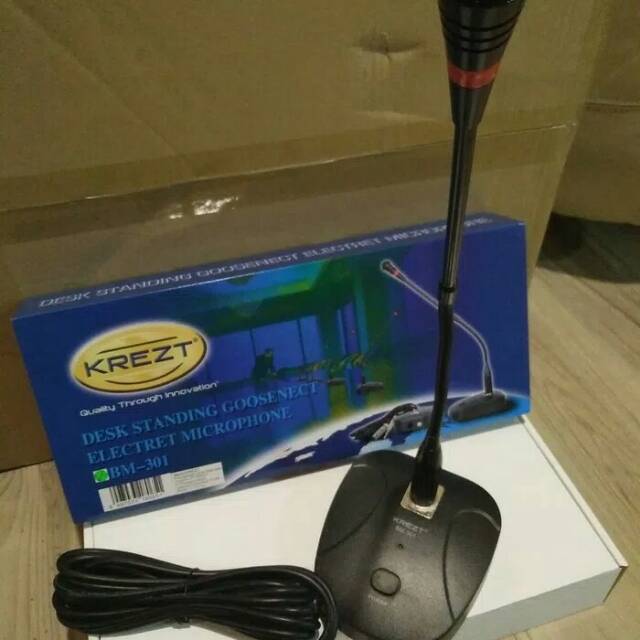 Jual Mic Meja atau mic Podium Krezt BM 301 | Shopee Indonesia